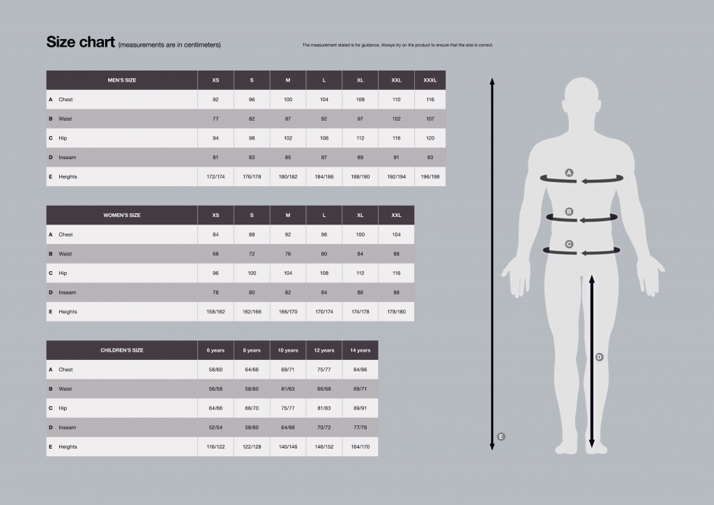 SELECT 2 Size guide | Stafffighters